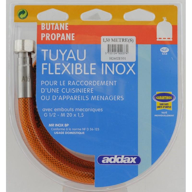 TUYAU GAZ BOUTEILLE 6X12 INOX ILLIM 1M50 | ArmenPro